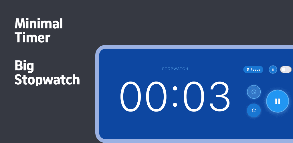 Beautiful and Big Timer & Stopwatch